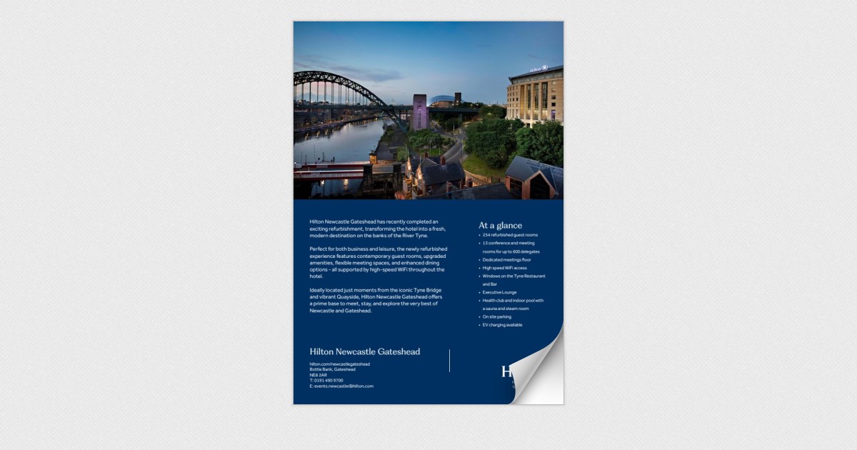 Hilton Newcastle Gateshead Fact Sheet