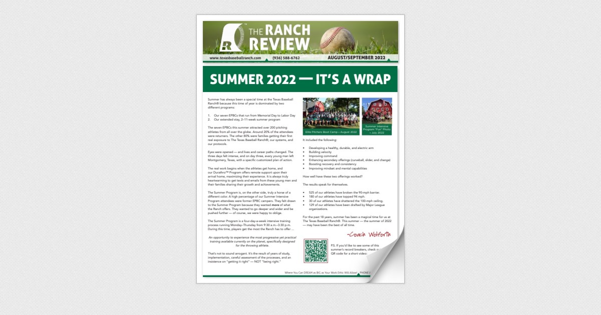 Texas Baseball Ranch - August/September 2022 - Page 2