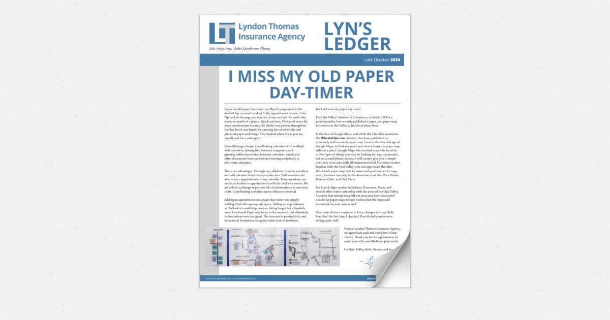 Lyndon Thomas Insurance Agency - Late October 2024