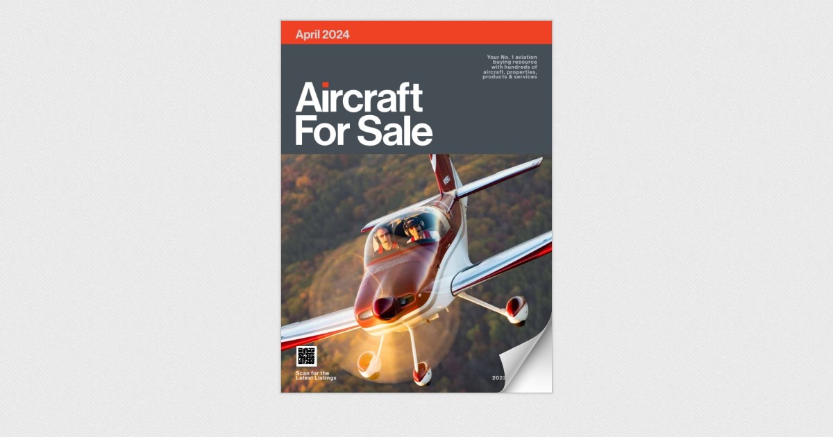 Aircraft For Sale - Mar:Apr 2024