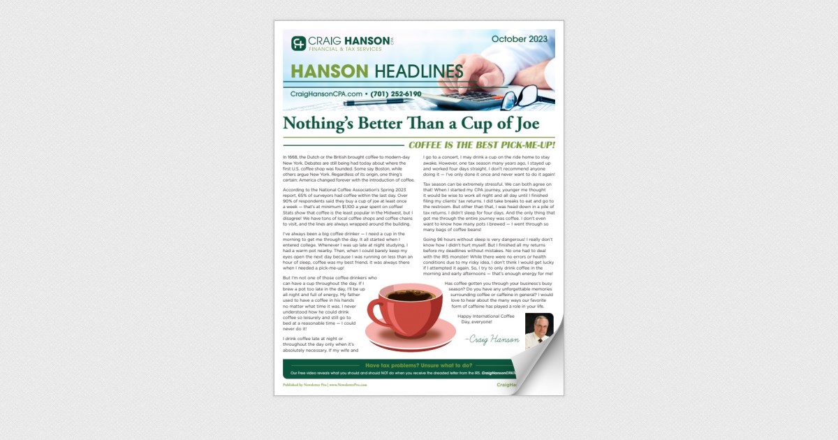Craig Hanson CPA - October 2023 - Page 2
