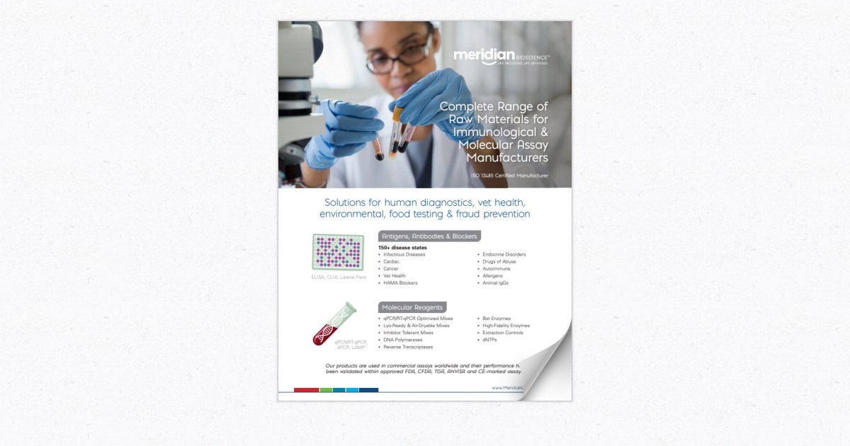 Meridian Life Science Company Overview