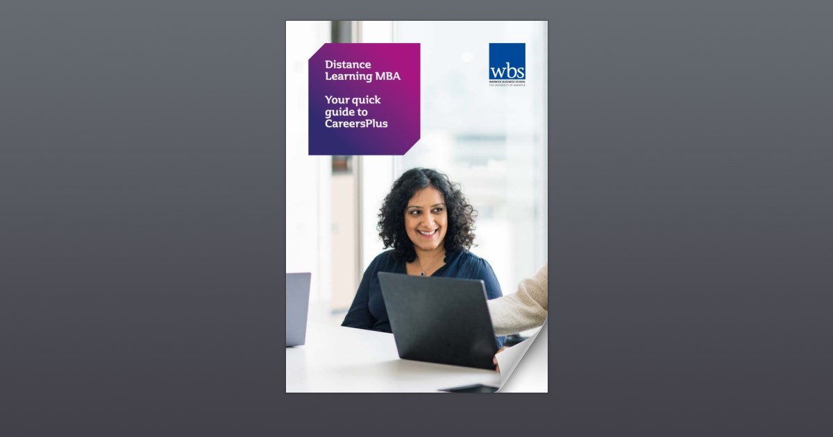 Distance Learning MBA CareersPlus guide