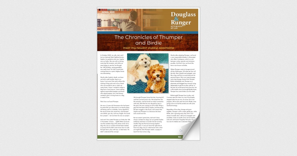 Douglass & Runger April 2021