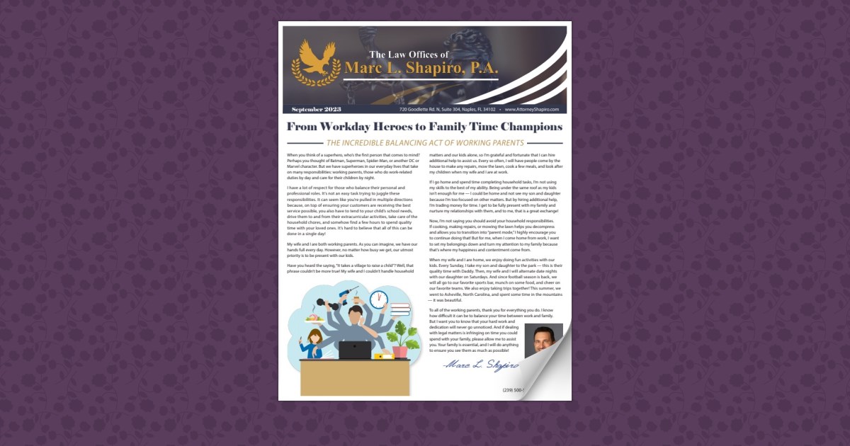 The Law Office of Marc L. Shapiro, P.A. - September 2023