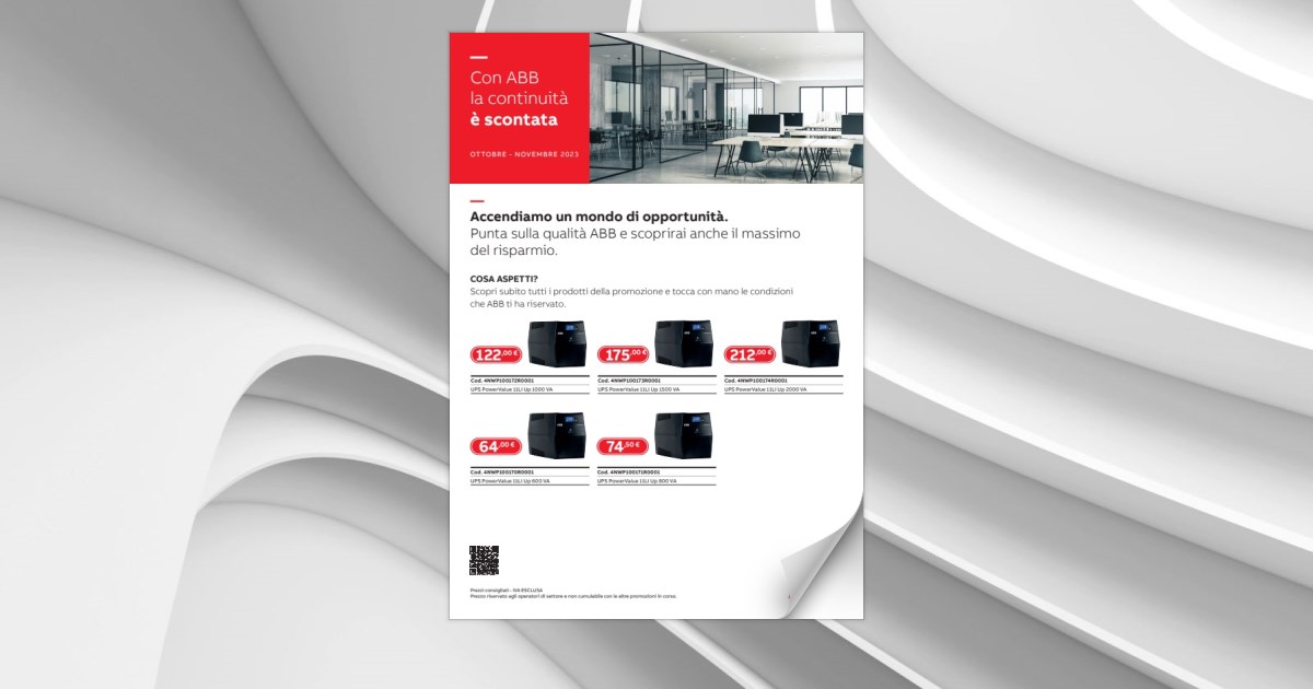 Promo UPS autunno 2023