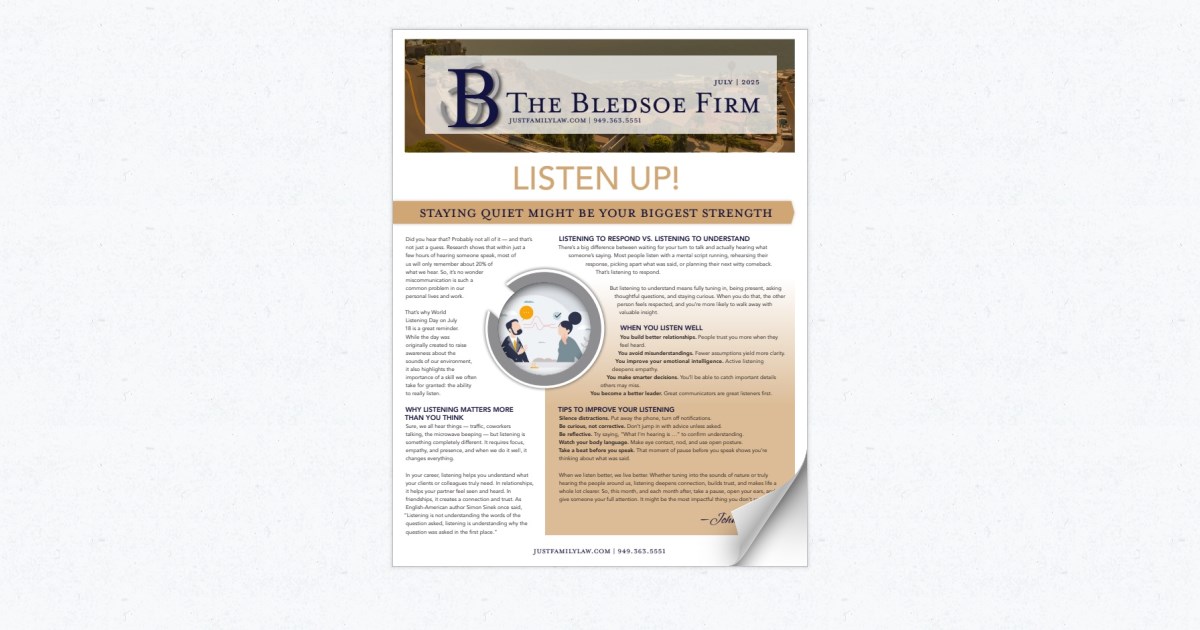 The Bledsoe Firm - July 2025