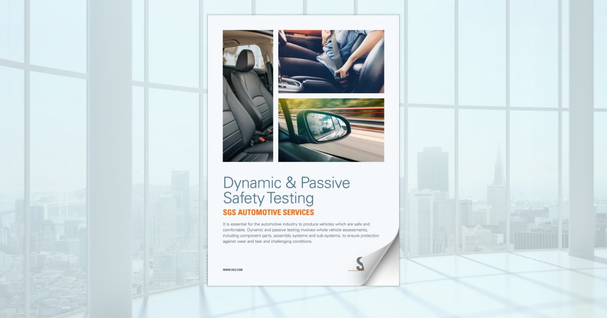 SGS Automotive Services - Dynamic & Passive Safety Testing