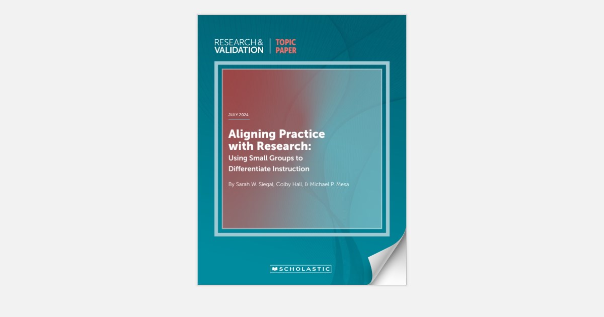 Research | Using Small Groups to Differentiate Instruction