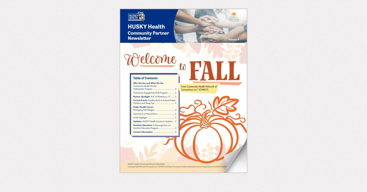 Community Partner Newsletter Volume 9 Fall