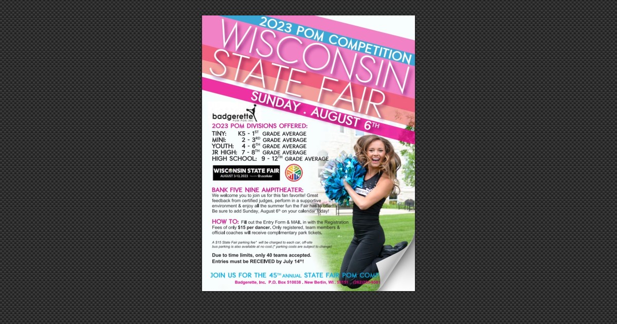 2023 Wisconsin State Fair Pom Competition