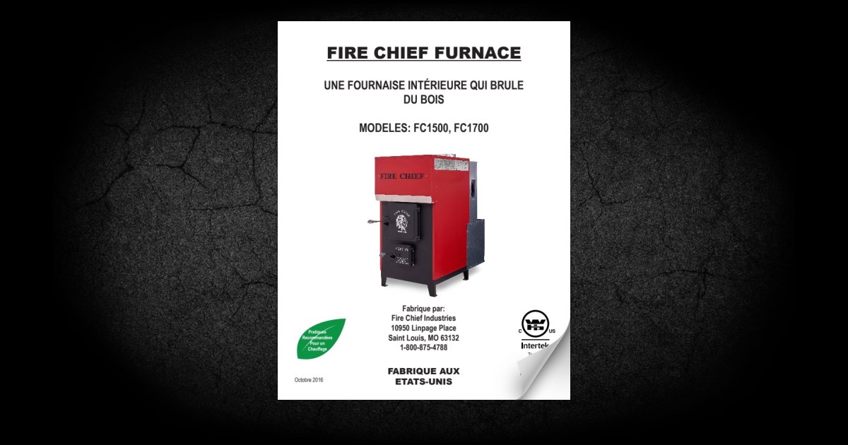 Fire Chief® French Operator Manual | FC1500, FC1700