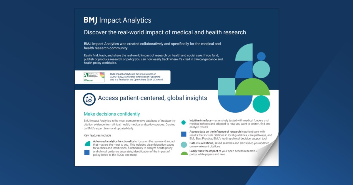 - BMJ Impact Analytics