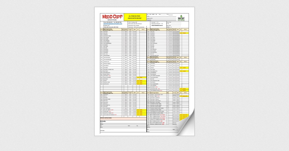 Madd Capp_Price List/Stock Status/Order Form - Page 2