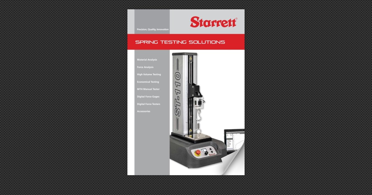 Starrett Spring Testing Solutions