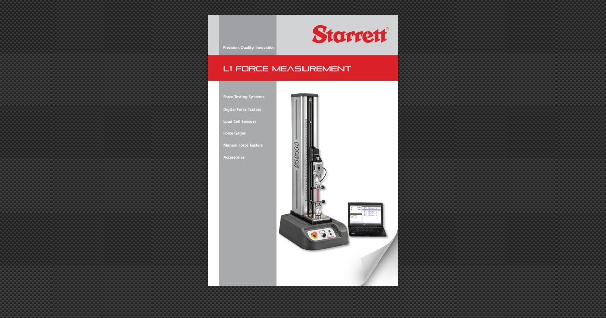 Starrett L1 Force Measurement