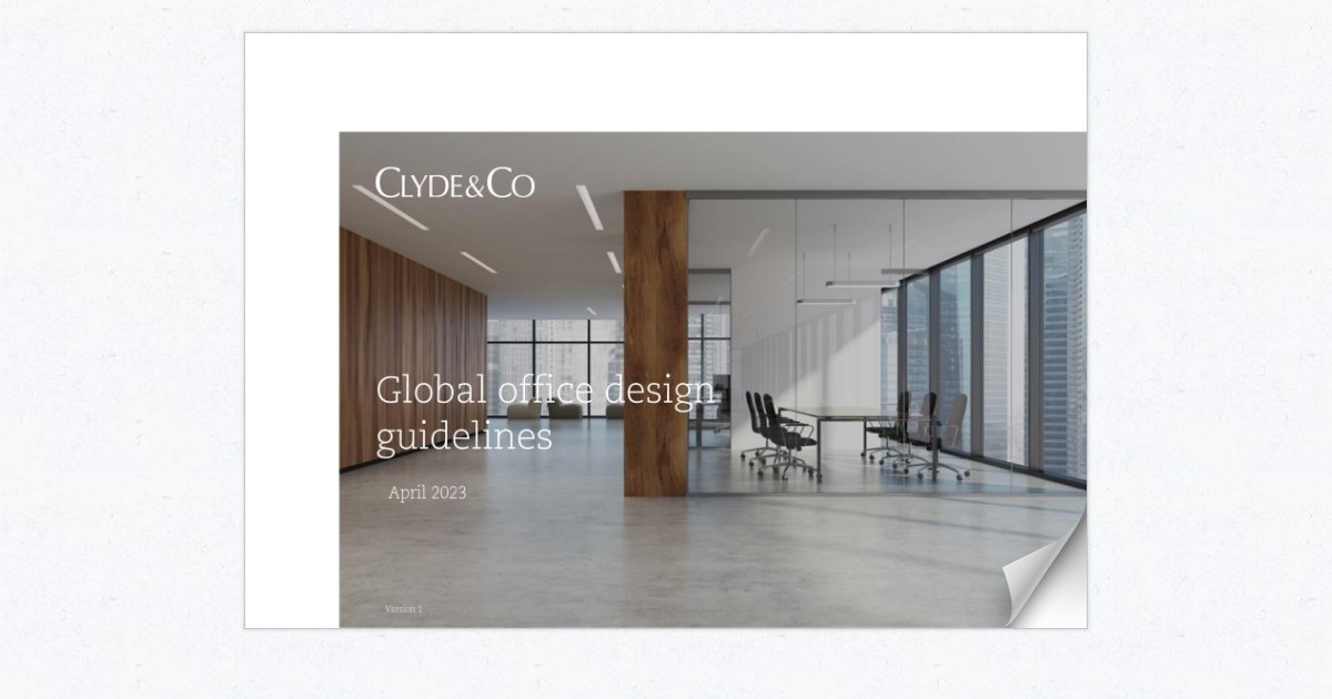 Global office design guidelines