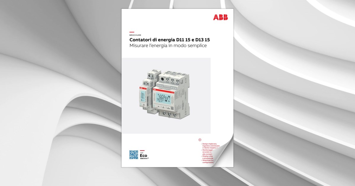 ABB Brochure Contatori di energia D11 15 e D13 15