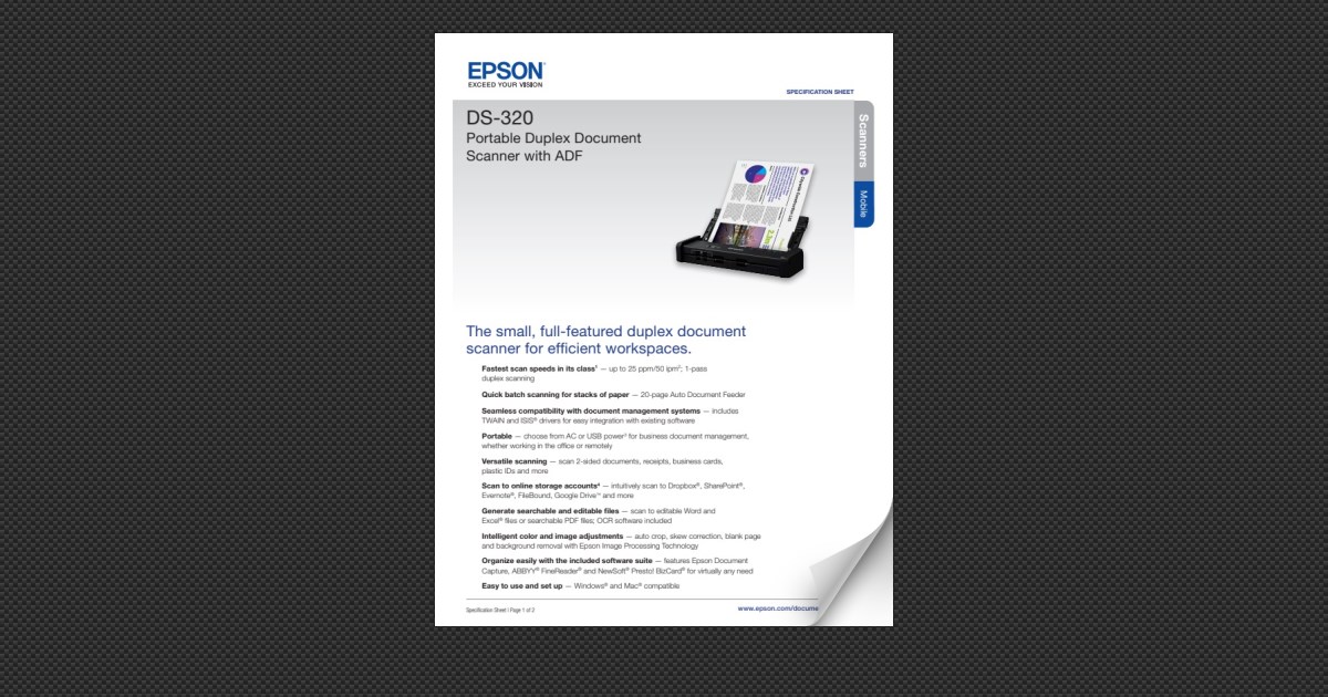 EPSON DOCUMENT SCANNERS - Page 38