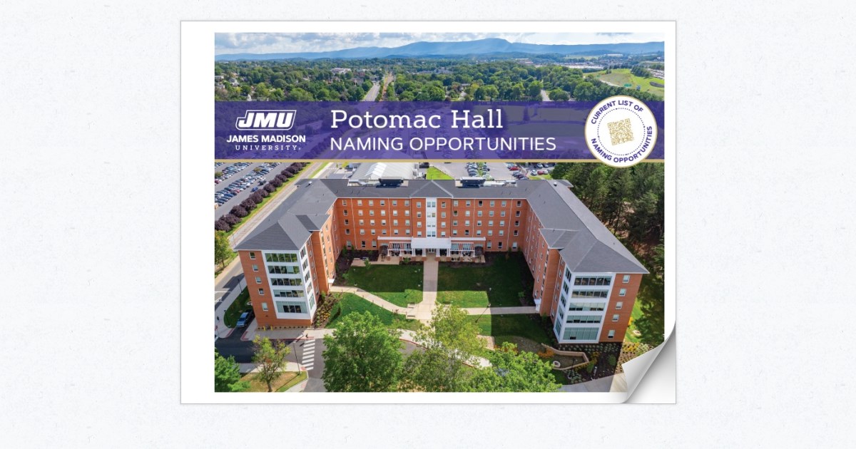 JMU Potomac Hall Naming Opportunities 2025