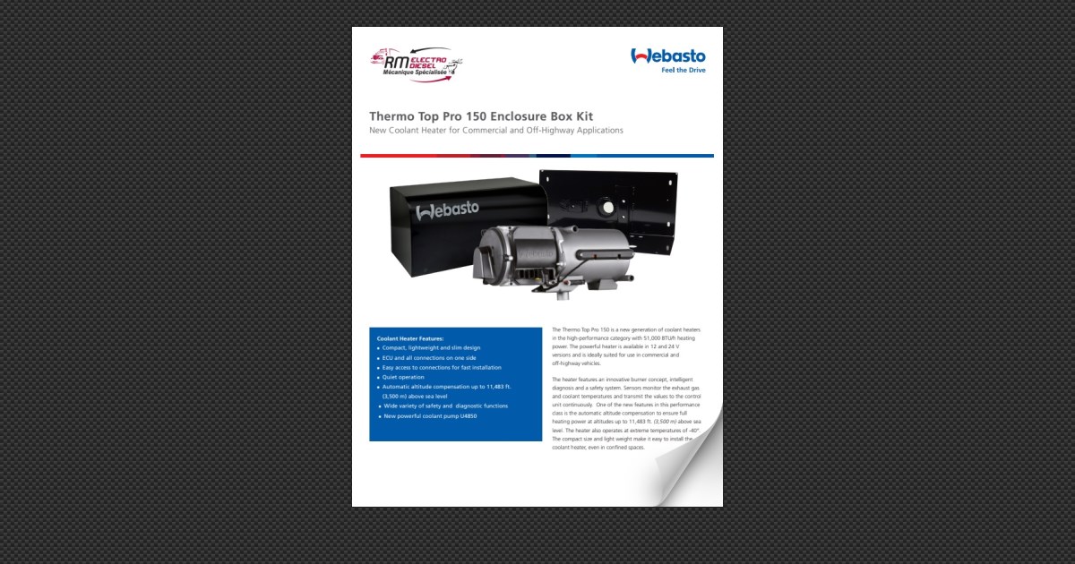 910082_Thermo Top Pro 150 Data Sheet