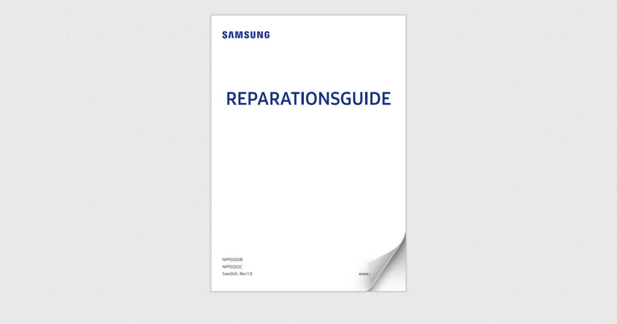 Repair guide Galaxy Book PRO (Venus 15") - Svenka - Rev.1.0