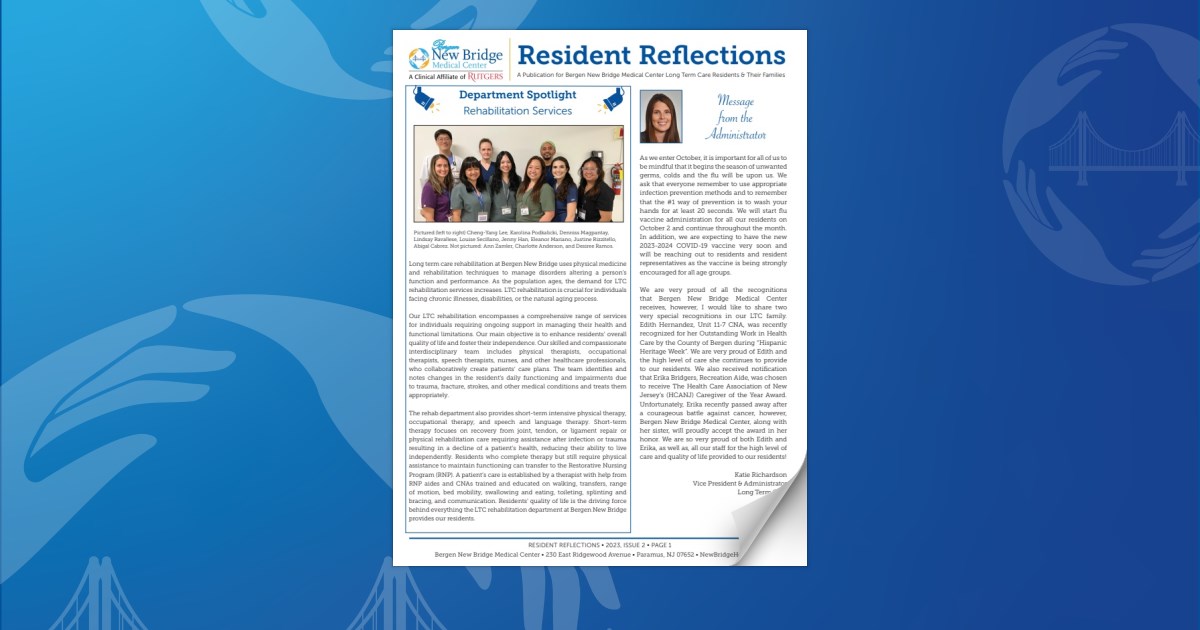 Resident Reflections Newsletter • 2023 • Issue 2