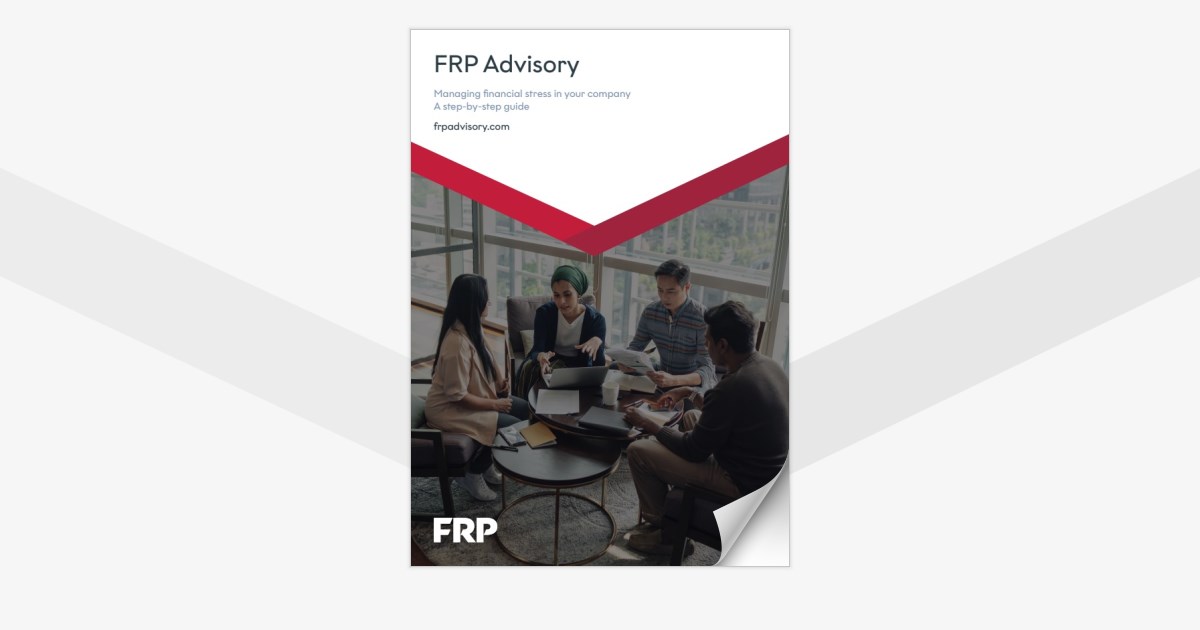 FRP - A guide to managing financial stress in your company - Page 6-7