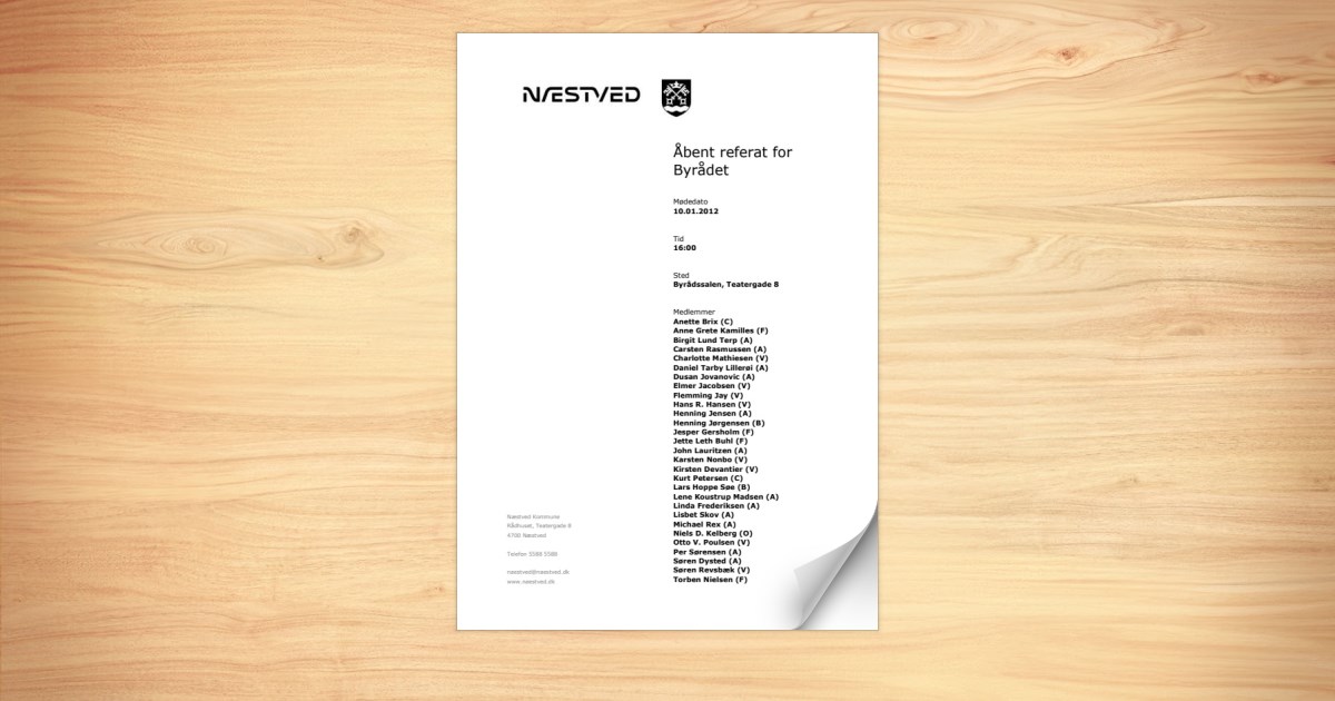 Byrådets møde 2012 - Page 165