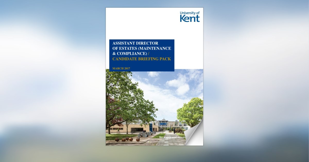 University of Kent - Assistant Director of Estates