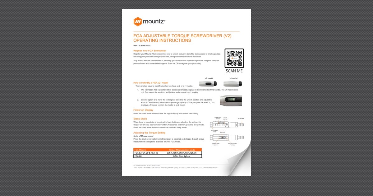 FGA v2a Operation Manual - Page 4