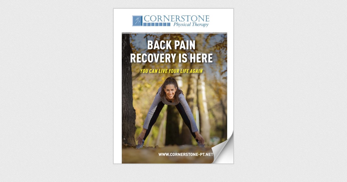 Cornerstone_Is Back Pain Slowing You Down?
