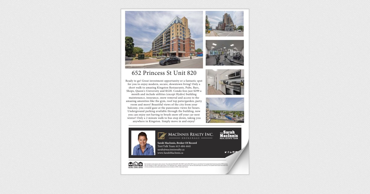 652 Princess Street Unit 820