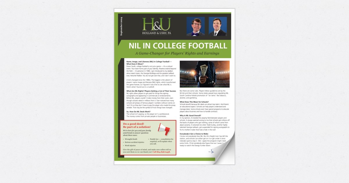 Holland & Usry, PA - September 2024