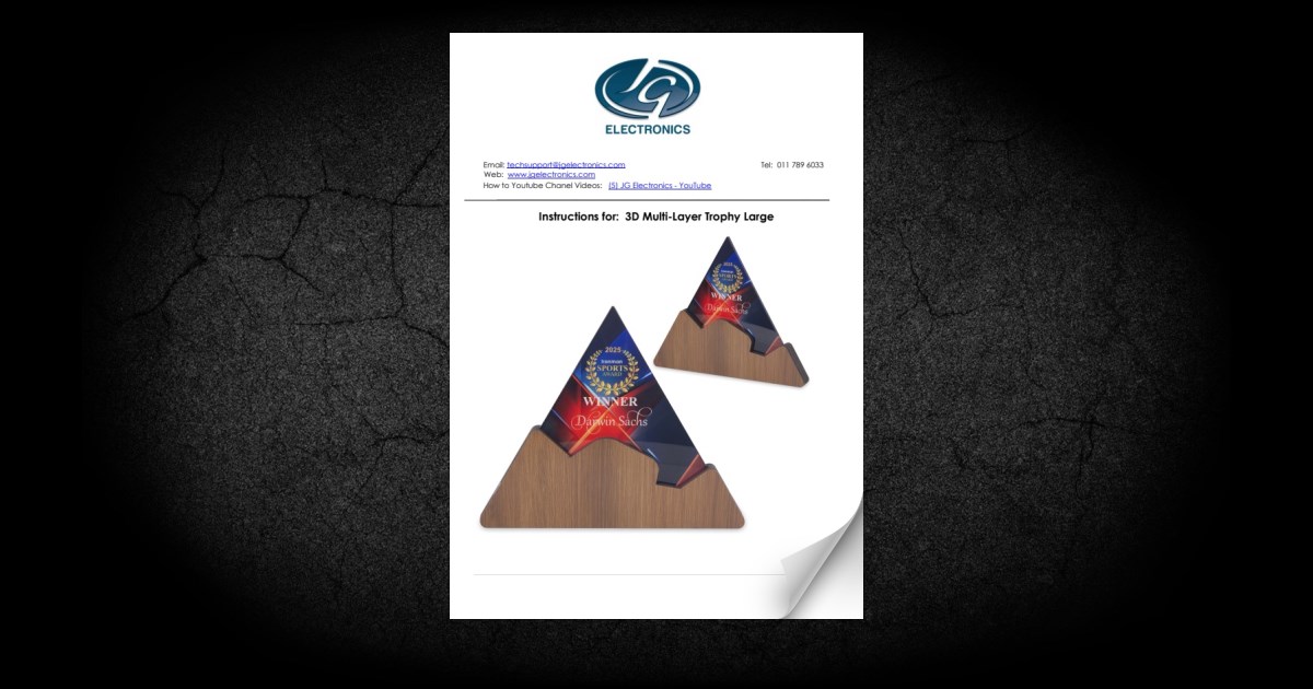 3D Multi-Layer Trophy Large