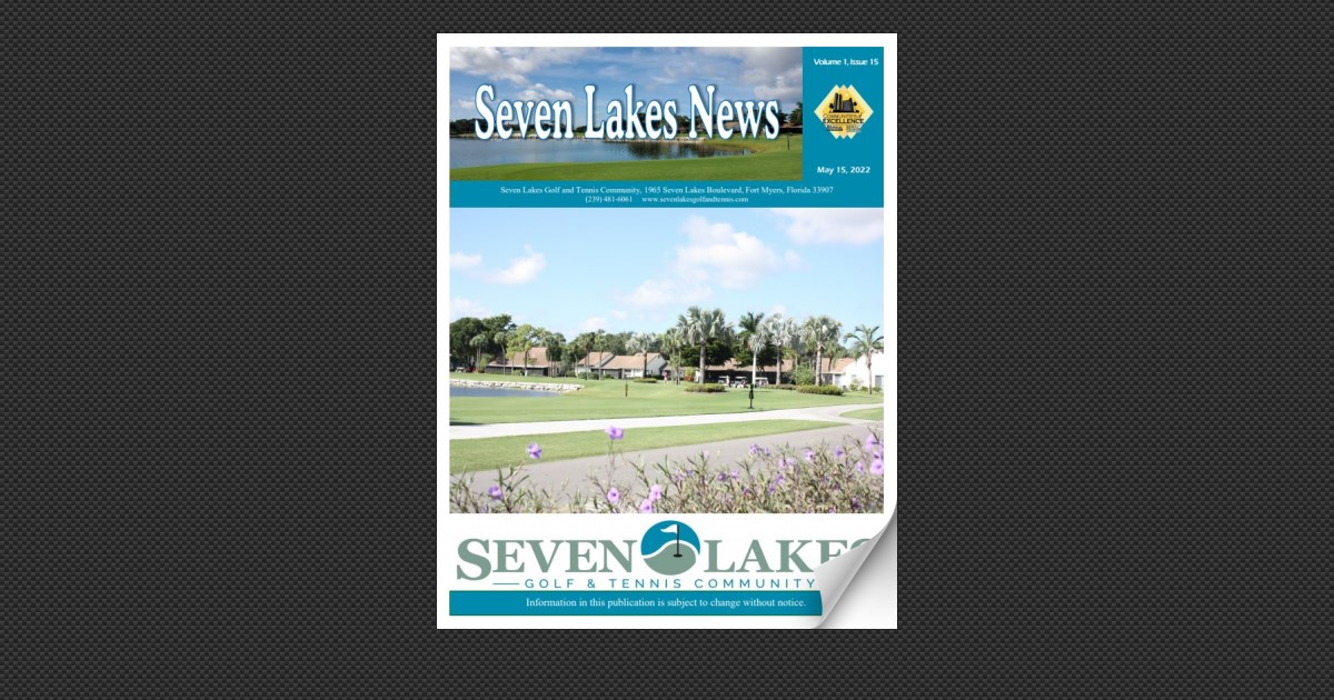 May 15, 2022 Seven Lakes News