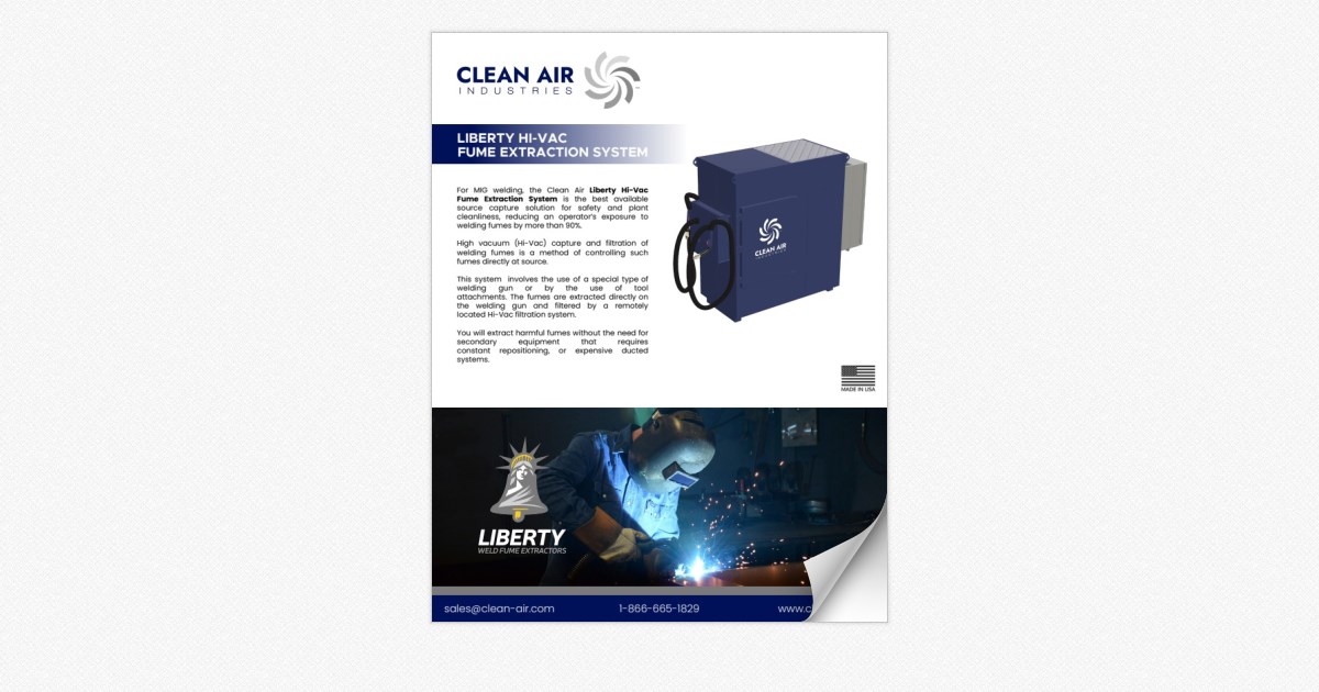 Liberty Hi-Vac Fume Extraction System