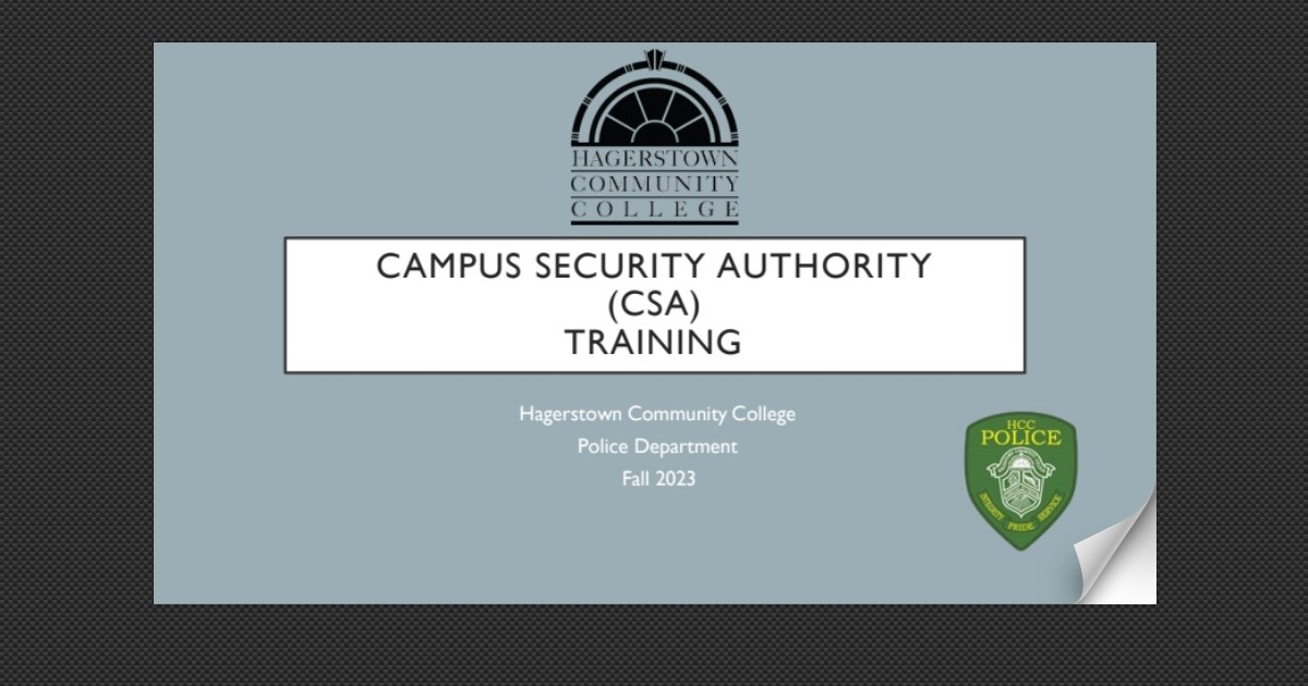Clery ACT: campus security authority (csa) training