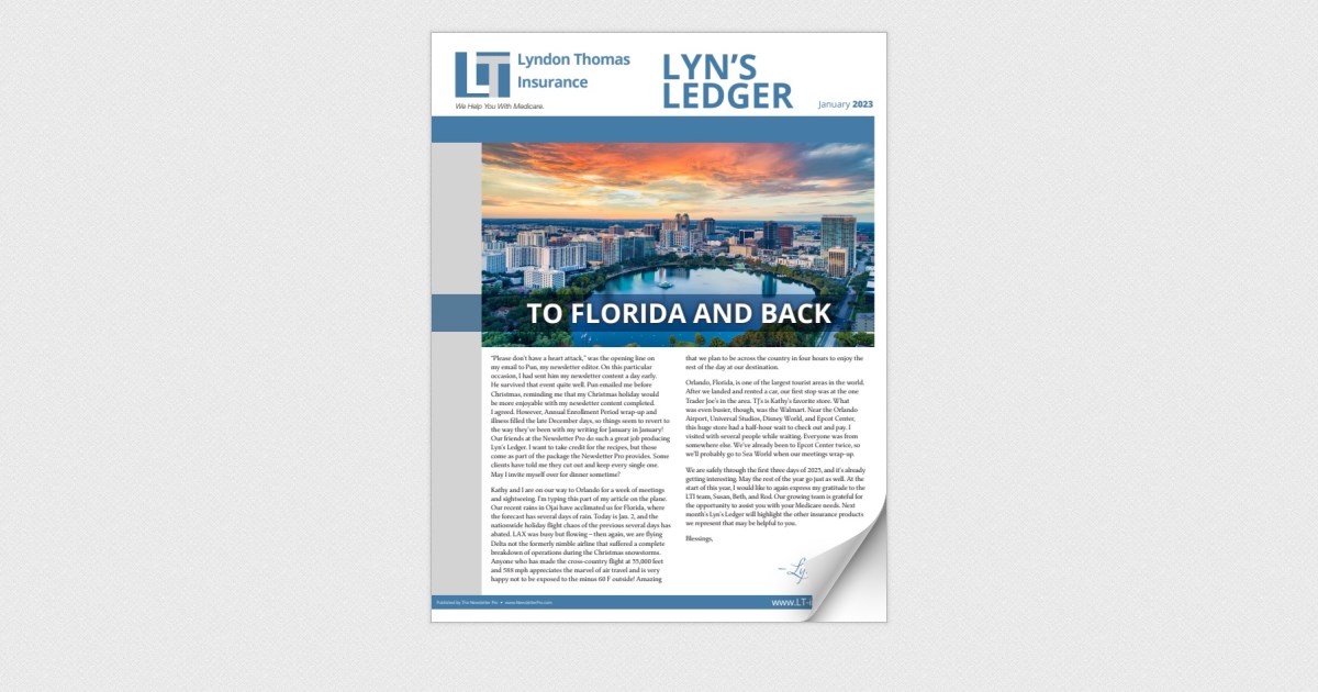 Lyndon Thomas Insurance - January 2023