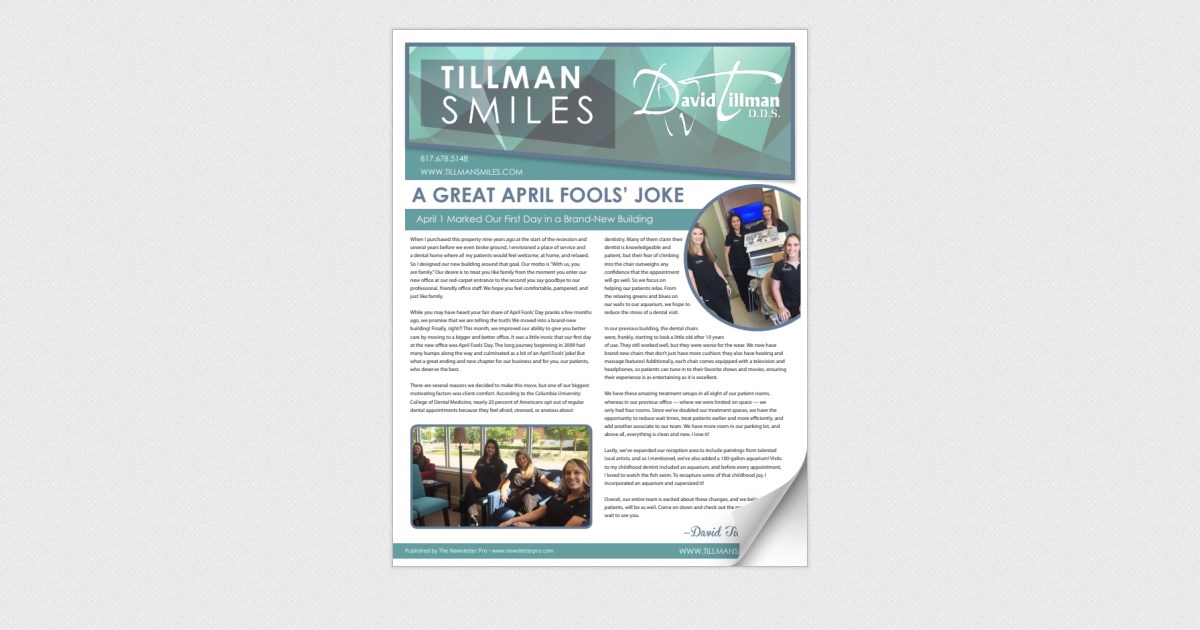 David Tillman DDS June 2019