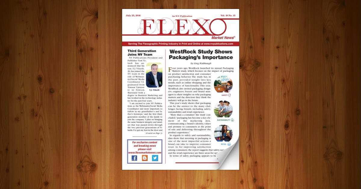 Flexo Market News - July 25th, 2016 Edition - Page 9