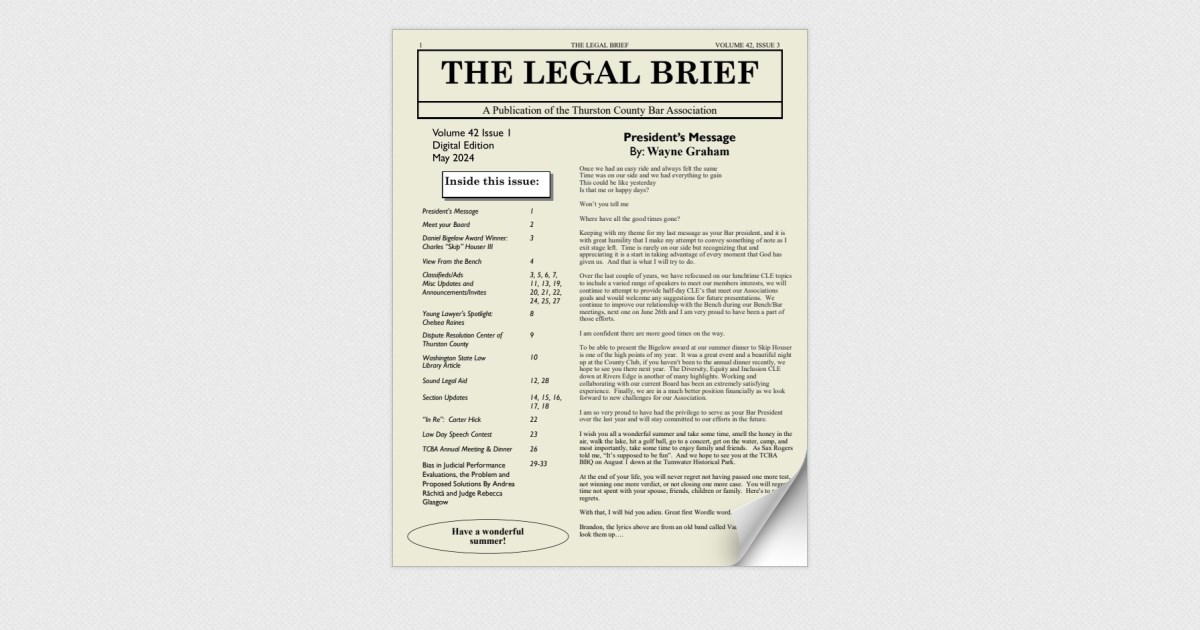 May 2024 Legal Brief