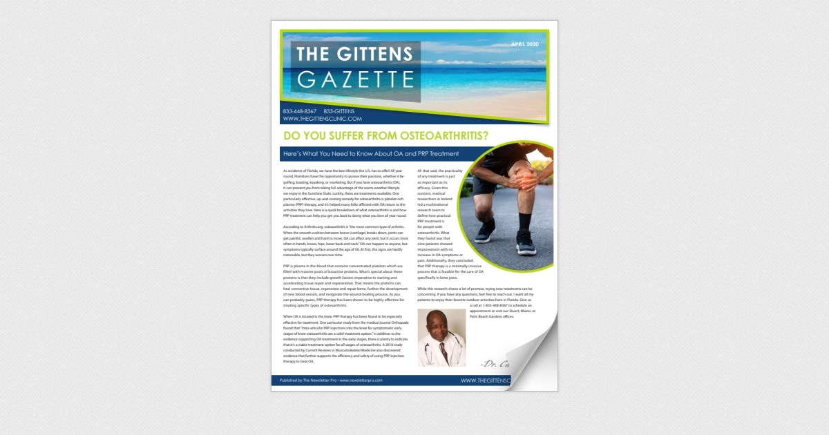 The Gittens Clinic - April 2020