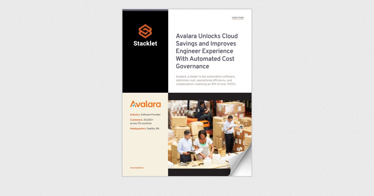 Avalara's FinOps Team Unlocks Cloud Savings With Stacklet - Page 2