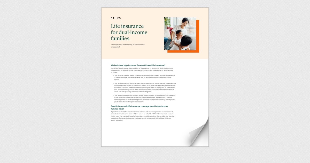 Life Insurance for Dual-Income Families