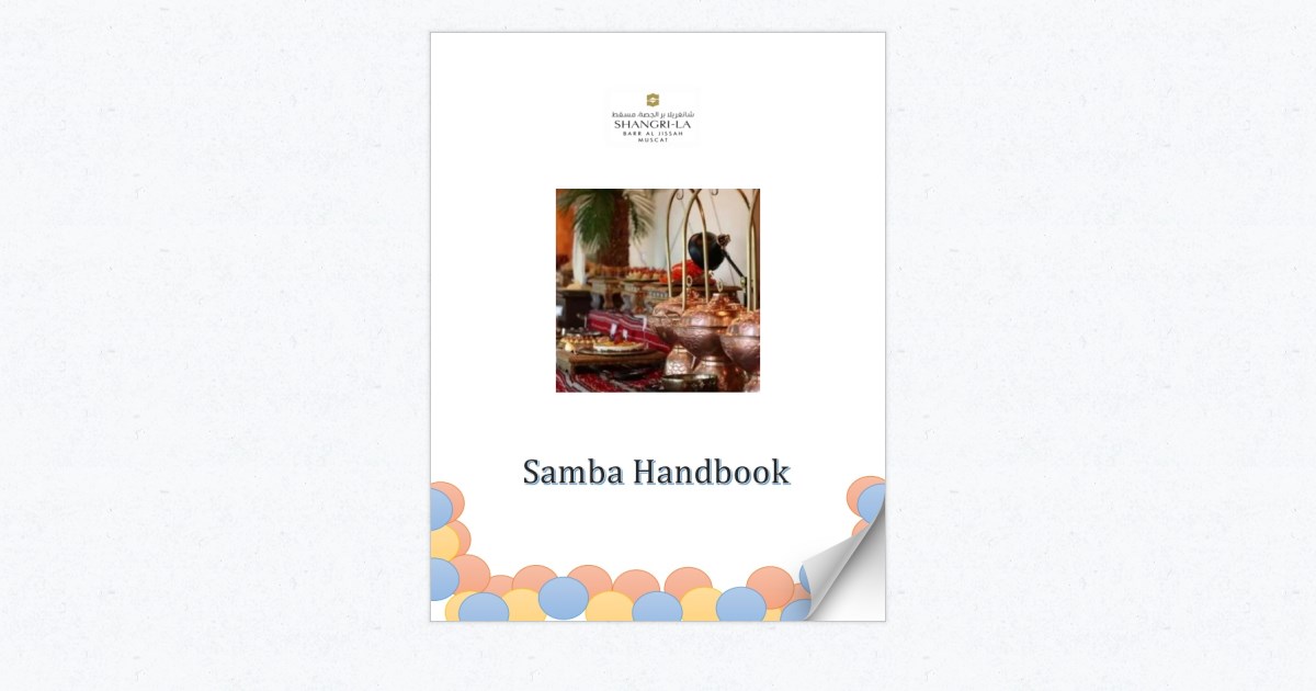 Samba Restaurant Handbook