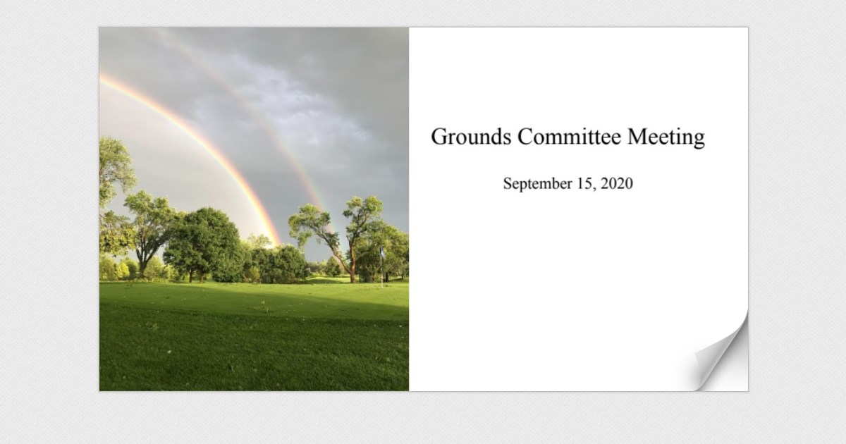 Grounds Committee Meeting September 2020 - Page 16