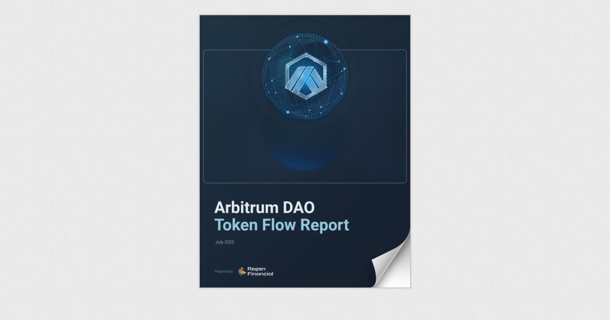Arbitrum Token Flow Report - July 2025