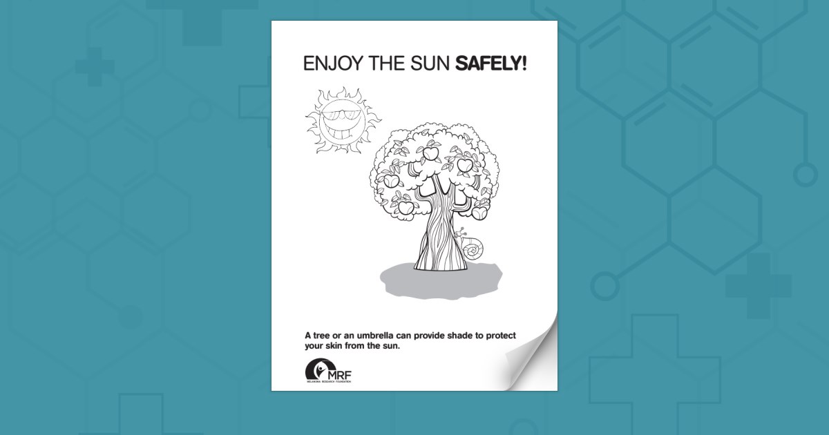 Tree and Shade Coloring Page