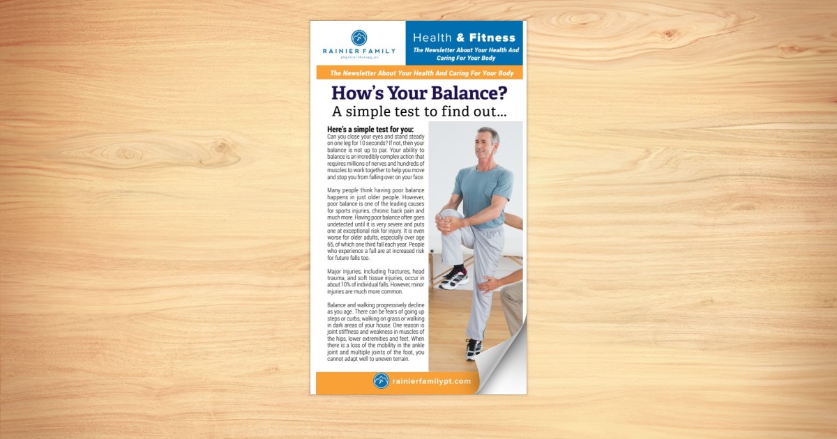 How's Your Balance?